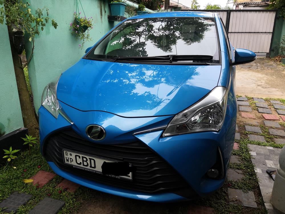 2017 Blue Toyota Vitz 4dr Petrol Hatchback for sale for Rs. 4,825,000 ...